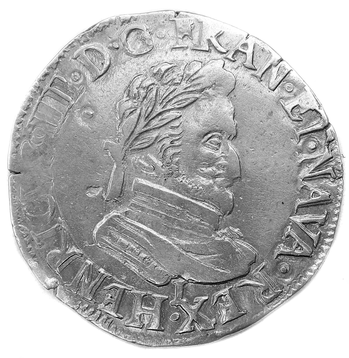 Monnaies royales d'Henri IV DEMI FRANC LIMOGES 1600